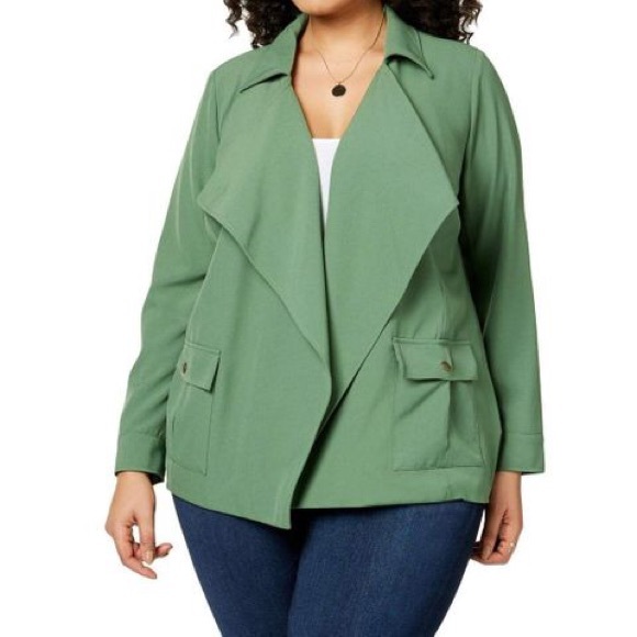 NY Collection | Jackets & Coats | Womens Ny Collection Plus Size Duster ...